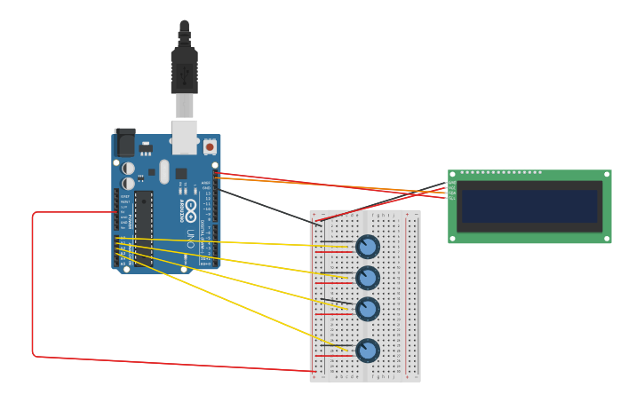 Circuit design hex game - Tinkercad