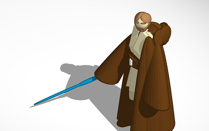 3D design OBI-WAN KENOBI - Tinkercad