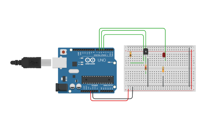 Circuit design PUSH UP | Tinkercad