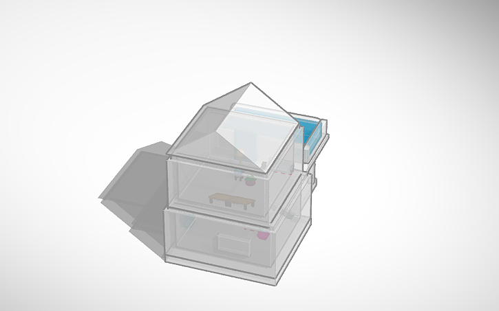 3D design crystal clear house | Tinkercad