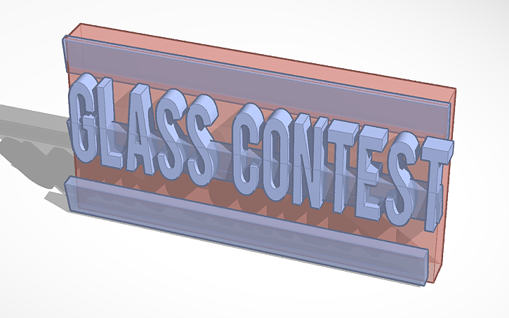 3D design glass contest - Tinkercad
