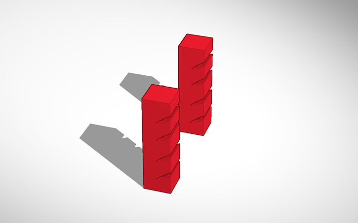 3D design Snowboard Rack - Tinkercad