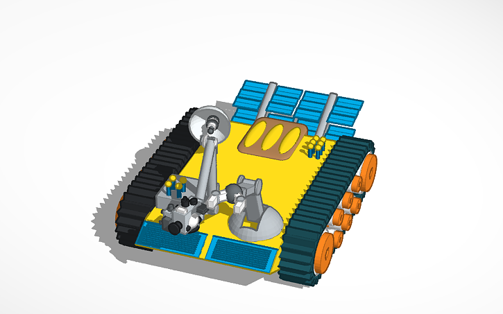 3D design space rover - Tinkercad