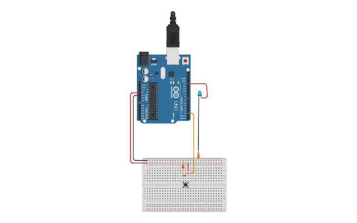 Circuit design DIGITAL INPUT | Tinkercad