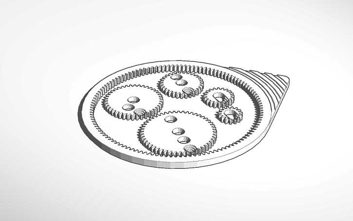 3D design Spirograph-Crayon Size - Tinkercad