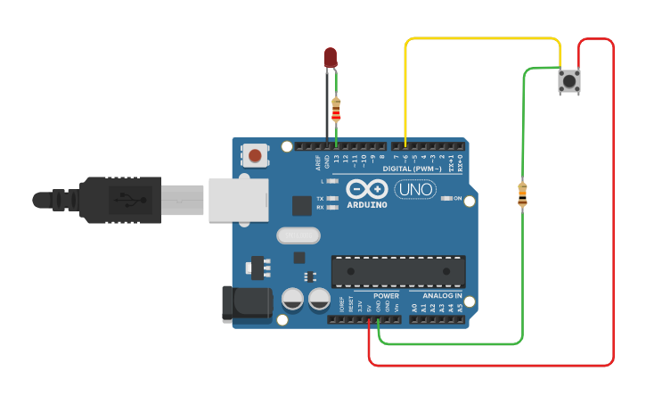 Circuit design Programar Arduíno com Blocos | Tinkercad