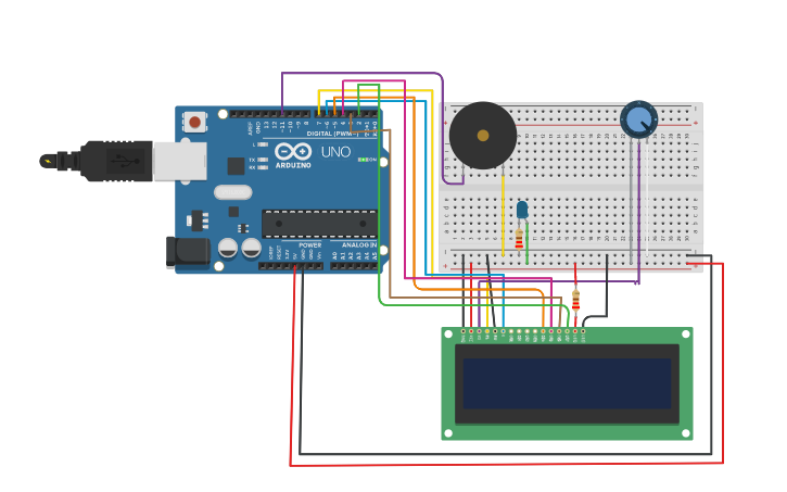 Circuit design Proyecto con Arduino. - Tinkercad