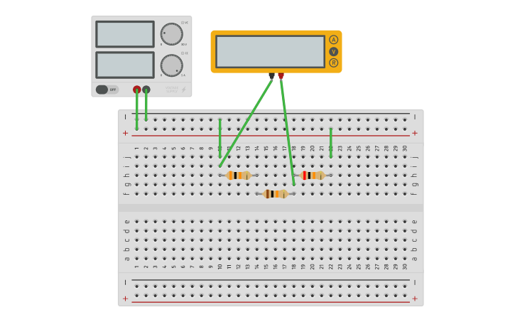 Circuit design Practice breadboarding 3a | Tinkercad