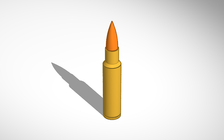 3D design .308 WIN - Tinkercad