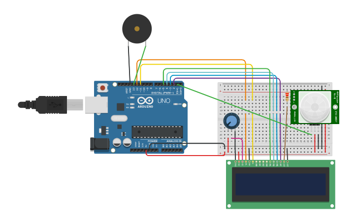 Circuit design Part 2: PIR Motion Sensor | Tinkercad