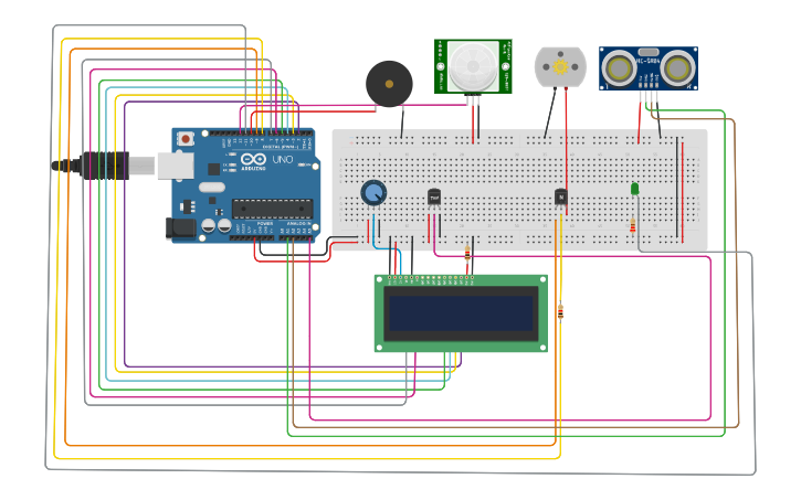 Circuit design Proyecto Final Lenguajes de Interfaz | Tinkercad