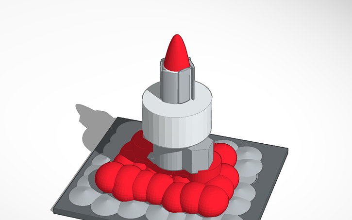 3D design Rocketship - Tinkercad