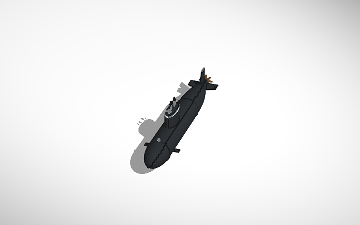 3D design Canadian Submarine (Navy) - Tinkercad