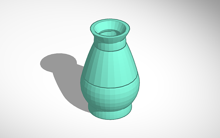 3D design Vase - Tinkercad