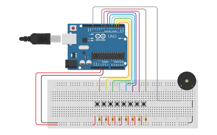 Circuit design SIMULASI MEMBUAT PIANO SEDERHANA DENGAN RANGKAIAN ...
