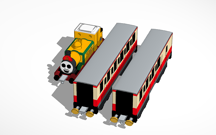 3D design Stepney the Bluebell Engine - Tinkercad