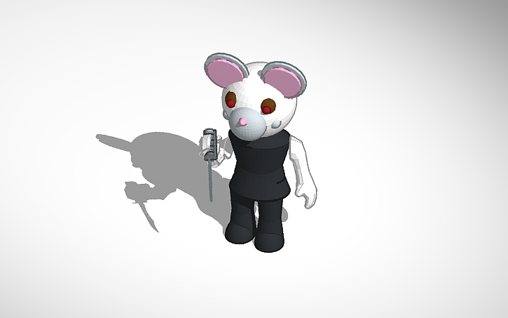 3D design mason mouse (fan made piggy skin) - Tinkercad