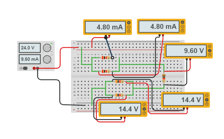 Circuit design Circuito en Paralelo - Tinkercad