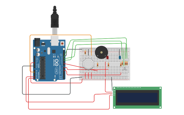 Circuit Design Oxygen Level Monitoring System Tinkercad