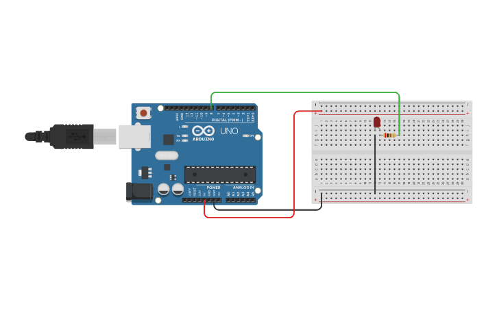 Circuit design Funcionamiento del bucle For en Arduino con Tinkercad - Tinkercad