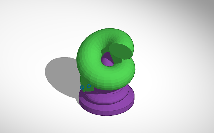 3D design Tentacle Atempt - Tinkercad