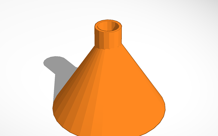 3D design Embudo - Tinkercad