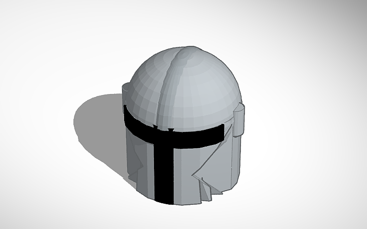 3d-design-the-mandalorian-helmet-tinkercad