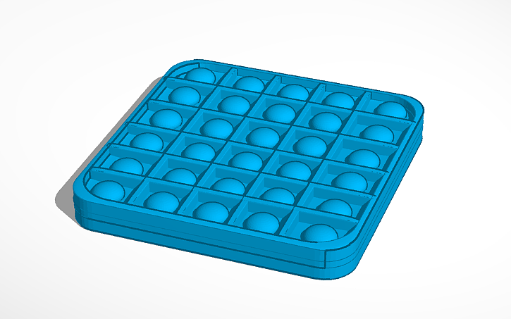 3D design Pop-İt - Tinkercad