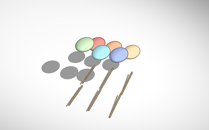 3D design Balloons - Tinkercad