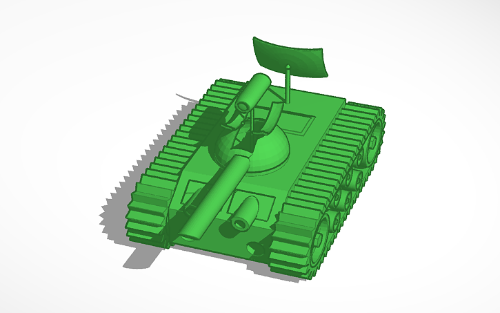 3D design tank - Tinkercad