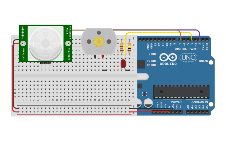 Circuit design Sensor | Tinkercad