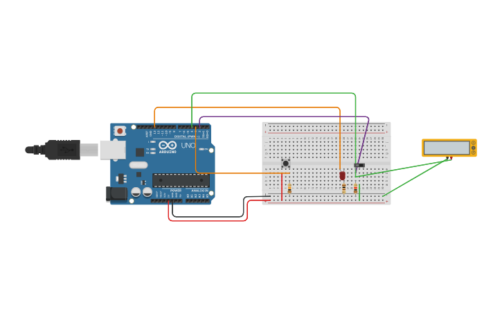 Circuit design Hall Sensor - Tinkercad