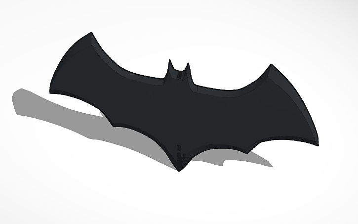 3D design Bat sign - Tinkercad