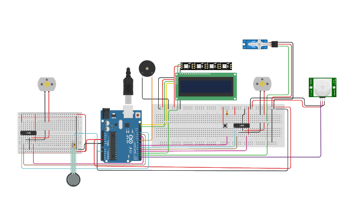 Circuit design HW06 WASHING MACHINE - Tinkercad