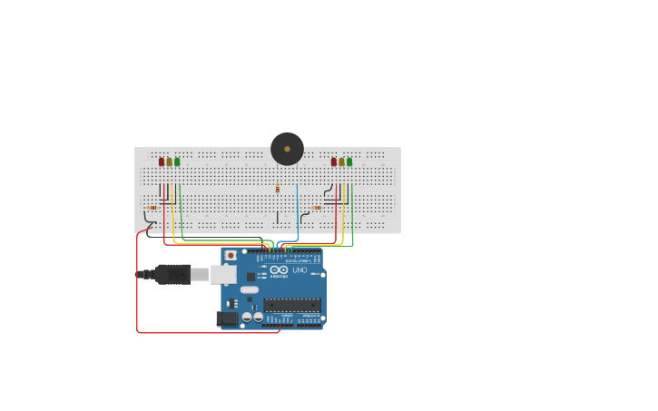 Circuit design buzzer - Tinkercad