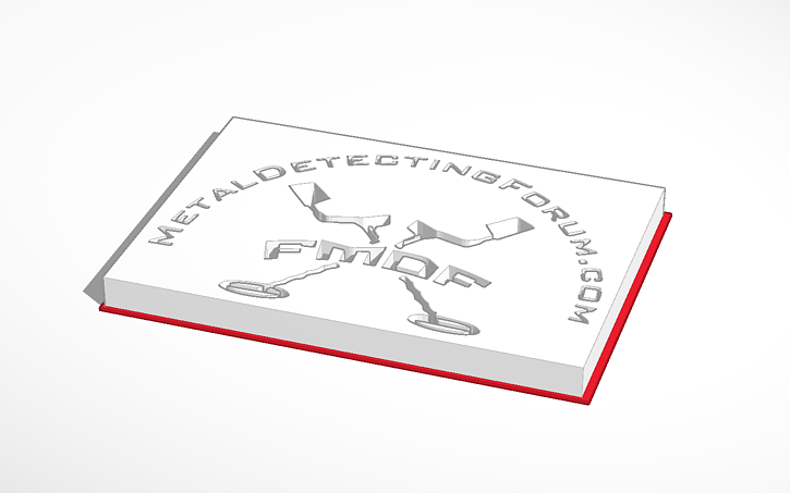 3D design Friendly Metal Detecting Forum Logo | Tinkercad