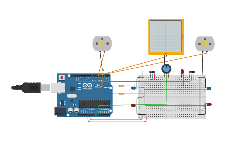 Circuit design Automatic_Door_Locking_System_138015 - Tinkercad