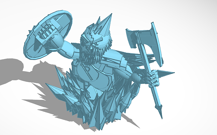 3D design Frozen Warrior - Tinkercad