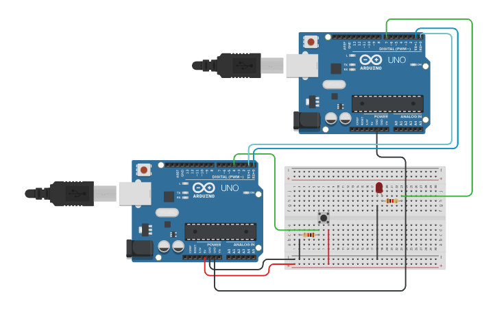 Circuit Design Serial Communication Between Two Arduino Boards Tinkercad 9957