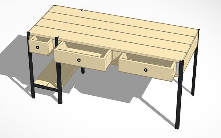 3D design Desk - Tinkercad