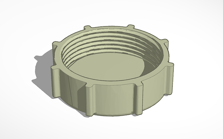 3D design drain pvc end cap | Tinkercad