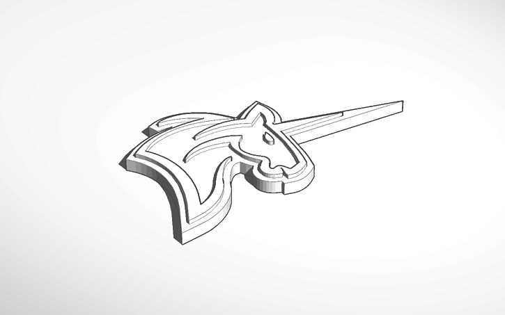 3D design Unicorn Ornament Justin Shetler - Tinkercad