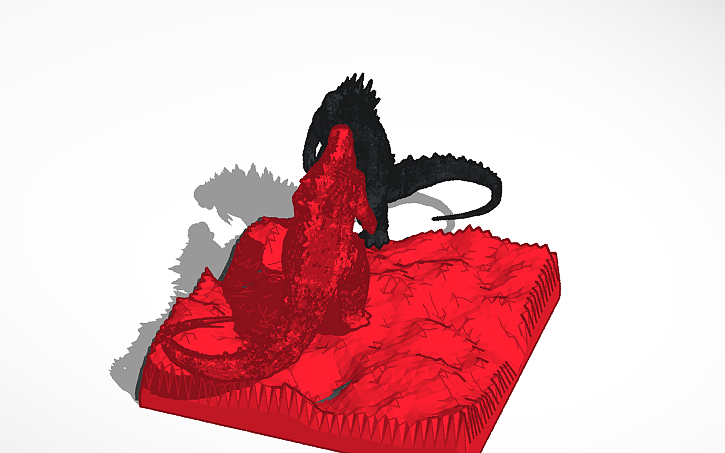 3d Design God Zilla Vs God Zilla Tinkercad