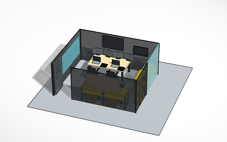 3D design monitoring room - Tinkercad