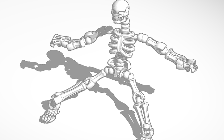 3D design The dancing skeleton | Tinkercad