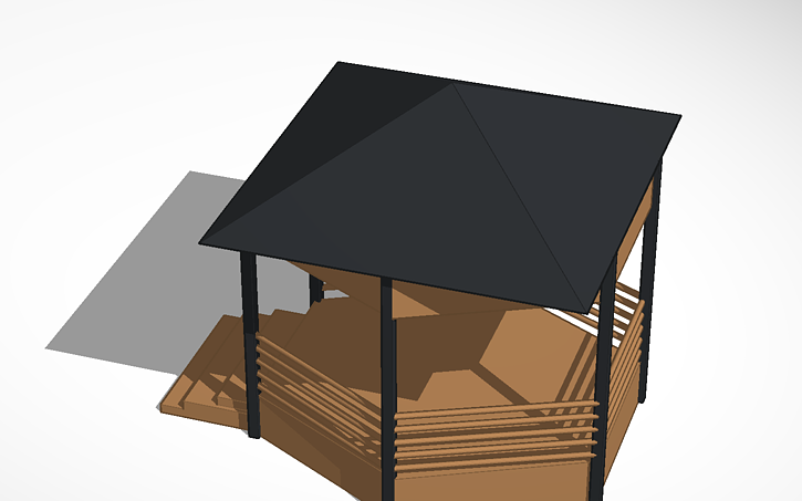 3D design gazebo thing | Tinkercad