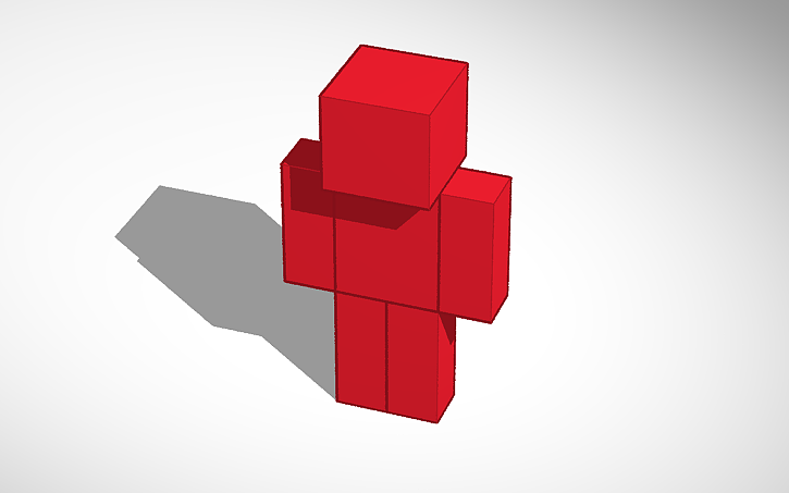 3D design Minecraft Skin Vector - Tinkercad