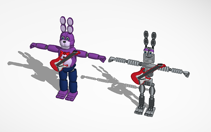 3D design vintage bonnie the bunny - Tinkercad
