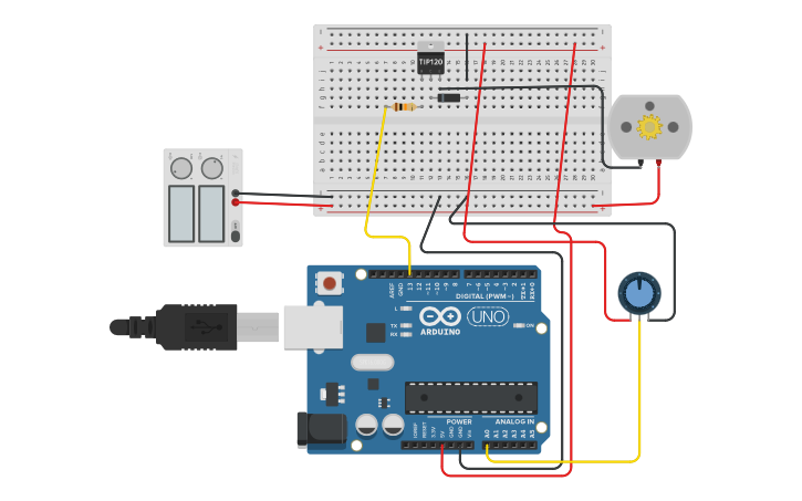 Circuit design Copy of Controle Bomba de Água - Tinkercad