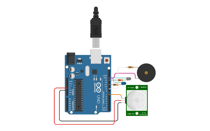 Circuit Design Sensor Led Sound Tinkercad
